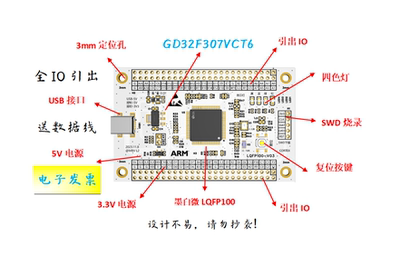 GD32F307VCT6核心板GD32F307VCT6最小系统板GD32F307VCT6开发板