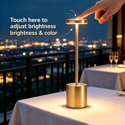Rechargeable Touch Control Table Lamp 3 Color  Bedroom，club