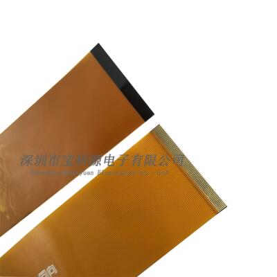 黄色FPC软排线0.5间距-80P-200MM 同面 MIPI显示屏测试线 LDVS线