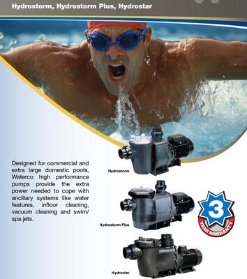 澳大利亚Waterco 运水高 Hydrostar MK3 系列 高性能泳池泵 1-3HP