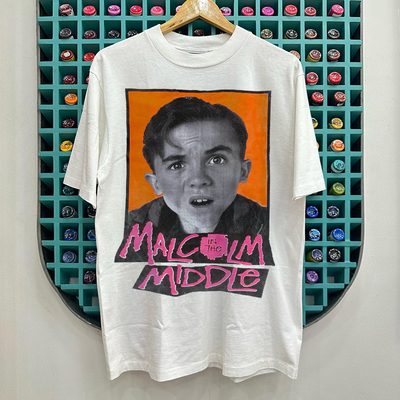 Malcolm in the Middle美式复古休闲潮酷hiphop小领口恶搞半袖棉