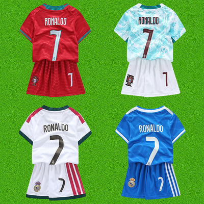 儿童2026葡萄牙国家队C罗7号球衣皇马主客场足球服Ronaldo jersey