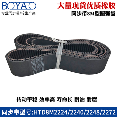 橡胶同步带齿形带圆弧齿传动带