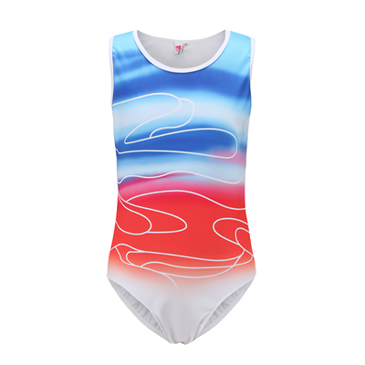 男童练功服女童无袖体操服春秋连体服短裤boy Leotard