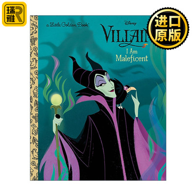 英文原版 I Am Maleficent Disney Villains Little Golden Book 我是玛琳菲森 沉睡魔咒 睡美人 迪士尼反派 兰登书屋精装小金书