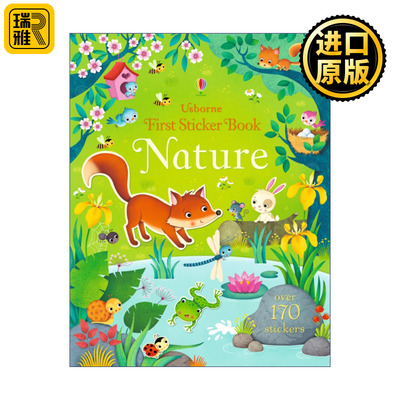 正版 Usborne First Sticker Book: Nature 英文原版 进口英语书籍