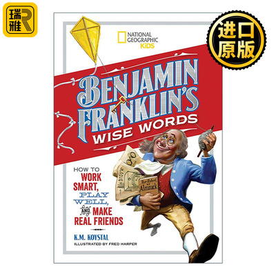 英文原版 Benjamin Franklin's Wise Words 本杰明·富兰克林的至理名言 如何聪明工作 尽情玩乐 精装 英文版 进口英语原版书籍