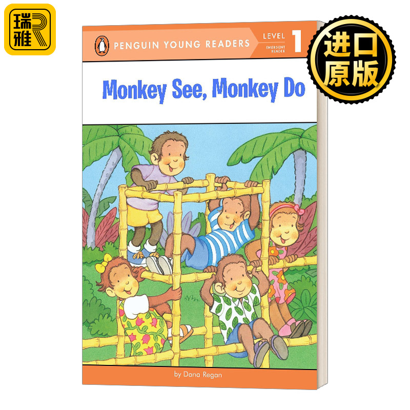 Monkey See Monkey Do Penguin Young Readers Level 1_虎窝淘