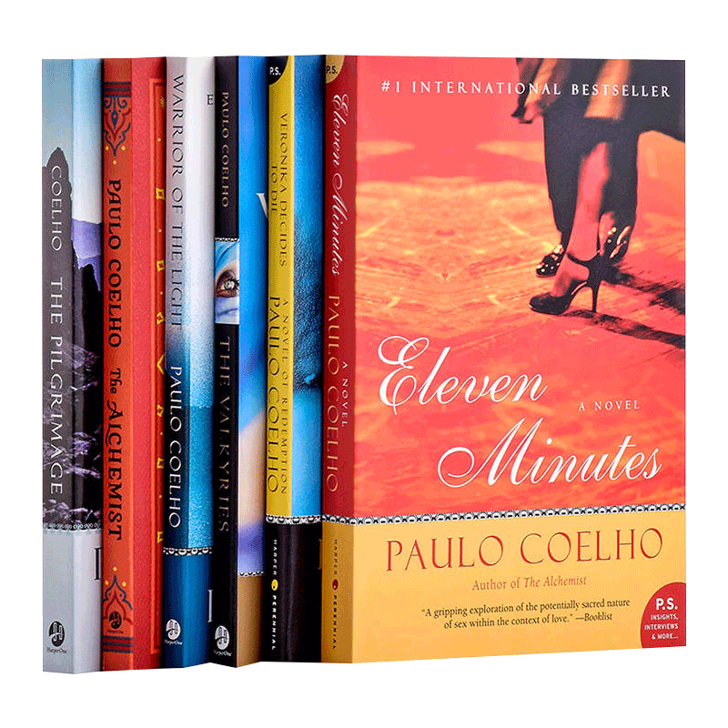 保罗科埃略作品6册盒装 英文原版 The Essential Paulo Coelho 朝圣者 女武神 11分钟 牧羊少年奇幻之旅The Alchemist进口英语书籍