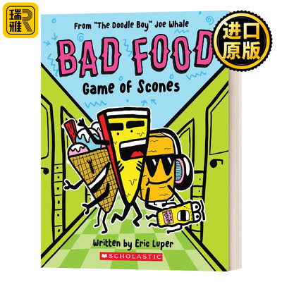 Bad Food 1 Game Of Scones 坏食物1 司康饼游戏 儿童幽默全彩漫画图画书 课外阅读故事书儿童绘本