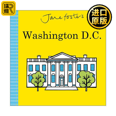 英文原版 Jane Foster's Washington D.C. 美国首都华盛顿 儿童启蒙认知纸板书绘本 简福斯特 英文版 进口英语原版书籍