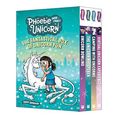 英文原版 The Fantastical Box of Unicorn Fun 菲比和她的独角兽9-12册盒装 英文版 进口英语原版书籍