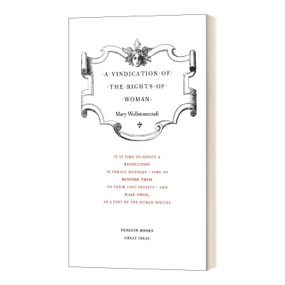 A Vindication of the Rights of Woman 女权辩护 玛丽沃斯通克拉夫特 英文原版