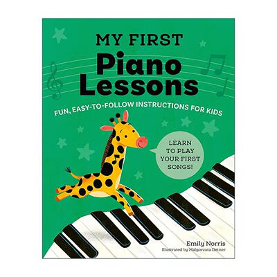英文原版 My First Piano Lessons 我的钢琴课 趣味插图练习指南 儿童音乐活动书 英文版 进口英语原版书籍