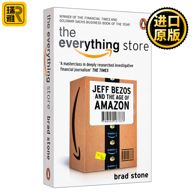 英文原版 一网打尽 贝佐斯与亚马逊时代The Everything Store Jeff Bezos and the Age of Amazon 斯通 进口英语经济管理类书籍