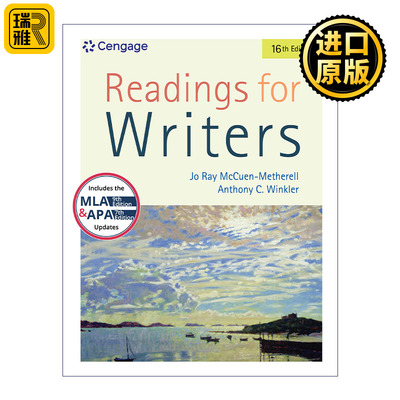 Readings for Writers 写作全指南 在阅读中学习写作 从读者到作者 第16版 英文原版