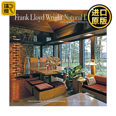 英文原版 Frank Lloyd Wright Natural Design Organic Architecture 自然设计 有机建筑 美国原创绿色建筑的经验