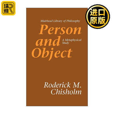 Person and Object 人与对象 形而上学的研究 哲学 Roderick M. Chisholm