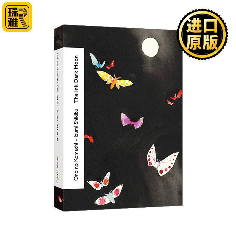 英文原版 The Ink Dark Moon和泉式部小野小町日本短歌集 Vintage情诗经典系列英文版进口英语原版书籍_虎窝淘