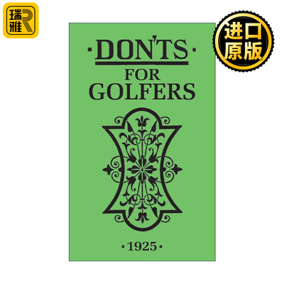 英文原版 Don'ts for Golfers 给高尔夫球手的建议 精装 英文版 进口英语原版书籍