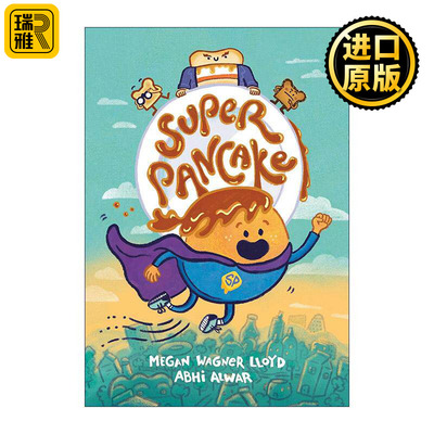 英文原版 Super Pancake 超级煎饼 儿童全彩漫画图像小说 章节桥梁故事书 英文版 进口英语原版书籍