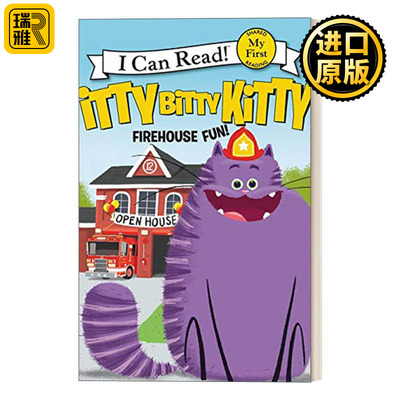 英文原版 Itty Bitty Kitty Firehouse Fun 小猫在消防队 My First I Can Read分级阅读 英文版 进口英语原版书籍