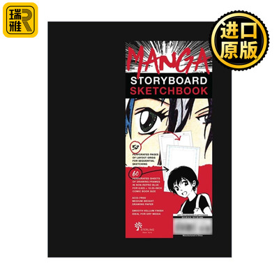 英文原版 Manga Storyboard Sketchbook 漫画分镜素描本 精装 英文版 进口英语原版书籍
