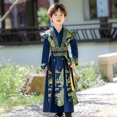 汉服男童春装中国风古装儿童帅气