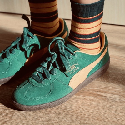 Puma彪马 Palermo防滑耐磨休闲时尚德训鞋板鞋398182-02