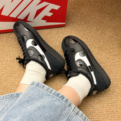 Nike生活休闲鞋波点系列黑白