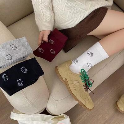 韩系卡通可爱图案袜子女减龄网红