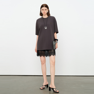 婉甸2026夏季新品原灰色两件连衣裙1252N31GS4