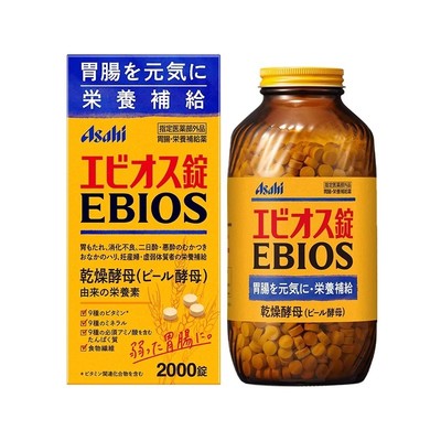 日本ASAHI朝日啤酒酵母酵素EBIOS肠胃调理消化不良补充营养颗粒R