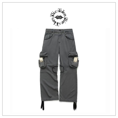 Tiesake 染色磨毛卫裤工装裤 Dyed Cargo Sweatpants