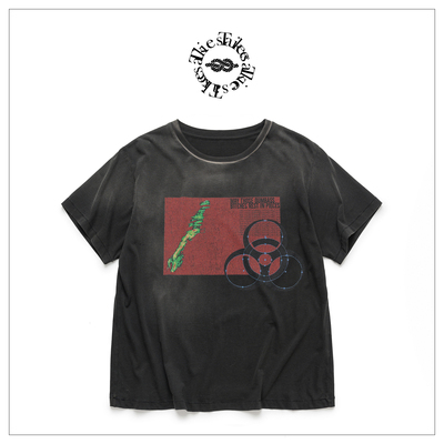 Tiesake 辐射印花进口面料短袖 Rest In Pieces Nuclear Shirt