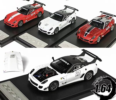 RM犀牛 法拉利599XX EVO 红色跃马 1:64 磁吸开盖版 合金汽车模型