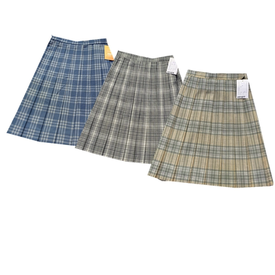 中古日制古着学院风校供格子高校正统校供JK制服百褶半身裙制服裙