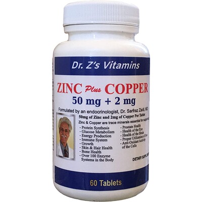 DrZs Vitamins Zinc Plus Copper 50 MG