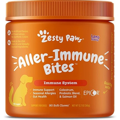 美国代购Zesty Paws Allergy Immune Supplement Dogs