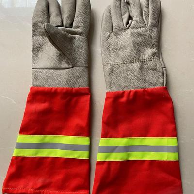 森林消防手套长袖阻燃扑火防火手套山林灭火装备隔热加长款手套