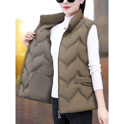 明星同款羽绒棉马甲女新款中年妈妈外穿马夹保暖背心外套