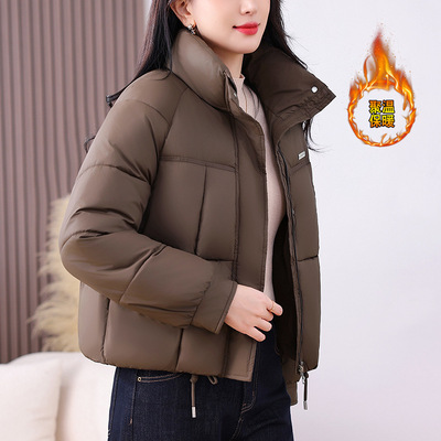 明星同款韩版小个子短款棉衣女士季新款时尚洋气面包服减龄加厚保