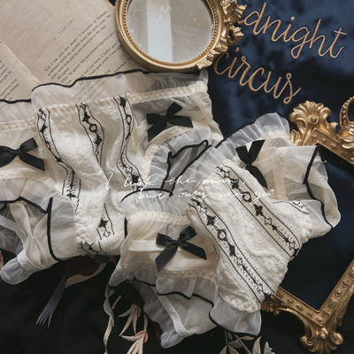 法式少女蕾丝纯欲网纱女生三角裤