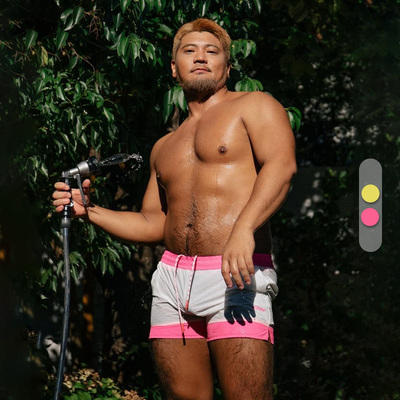 轻薄时尚男士短裤系绳单层休闲