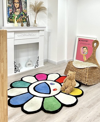 家用潮玩手工晴纶地毯加厚