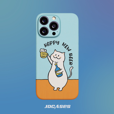 搞怪新年快乐 iphone16promax手机壳小众菲林壳防摔苹果17全包软壳安卓