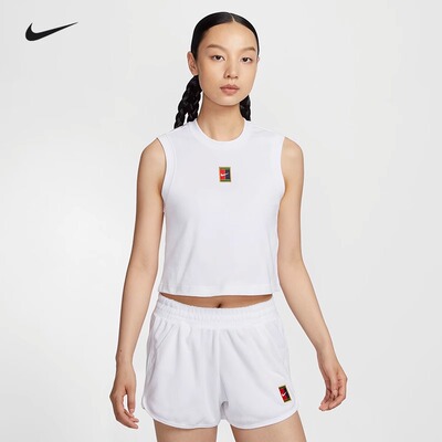 Nike耐克网球背心女郑钦文同款无袖训练短袖运动休闲T恤FQ2274