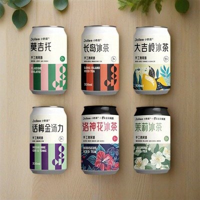 Jollee小酌里精酿鸡尾酒长岛冰茶/洛神花/铁观音海棒鸡尾酒预调酒