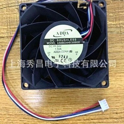 现货AS08024HB389B00 8038 24V PWM功能 ADDA风扇 变频器散热风扇