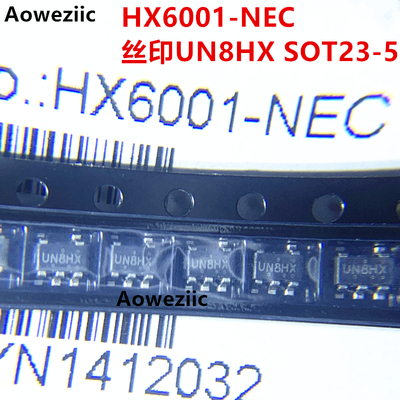 10个 HX6001-NEC  贴片SOT23-5 丝印 UN8HX 锂电池充电管理芯片IC